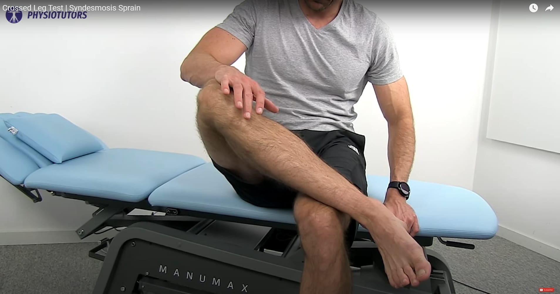 Test de la jambe croisée | Évaluation de la lésion du Syndesmosis