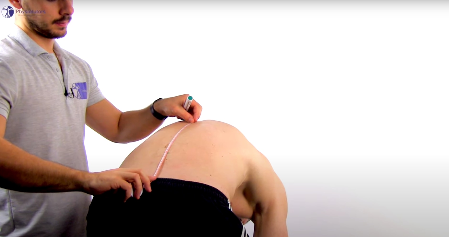 Modified Schober Test | Lumbar Spine Flexion - Physiotutors