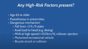 Canadian C-Spine Rules | Cervical Fracture Screening